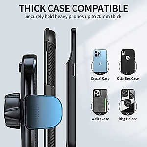 APPS2Car Car Phone Holder Mount, Vent Phone Mount for Car, Air Vent Cell Phone Holder for Car with Adjustable Phone Vent Clip Compatible with iPhone, Samsung, Big Cellphone & Thick Case Friendly