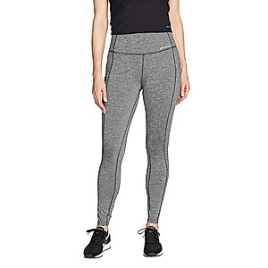 Eddie Bauer Women's Crossover Winter Trail Adventure High-Rise Leggings, Black/White, X-Large