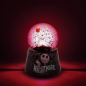 Disney The Nightmare Before Christmas Zero 3-Inch Mini Light-Up Snow Globe with Swirling Glitter