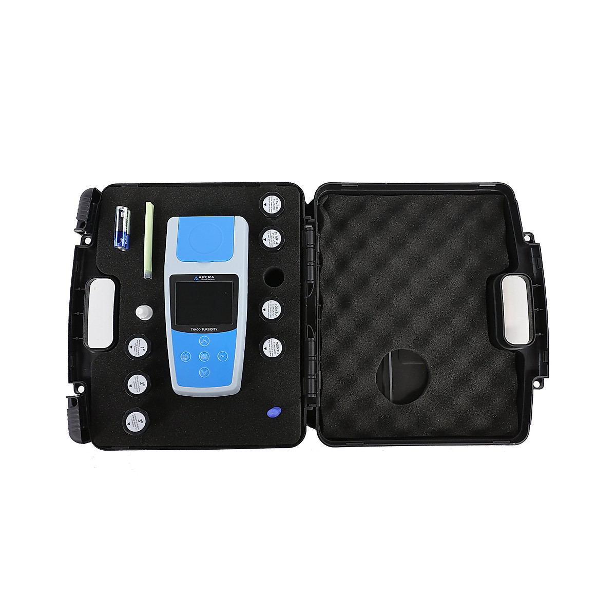 Apera Instruments, LLC-AI481 TN400 Portable Turbidity Meter & AI316 Premium Series PC60 5-in-1 Waterproof pH/EC (Conductivity) /TDS (ppm) /Salinity (PPT) /Temp. Multi-Parameter Pocket Tester Kit