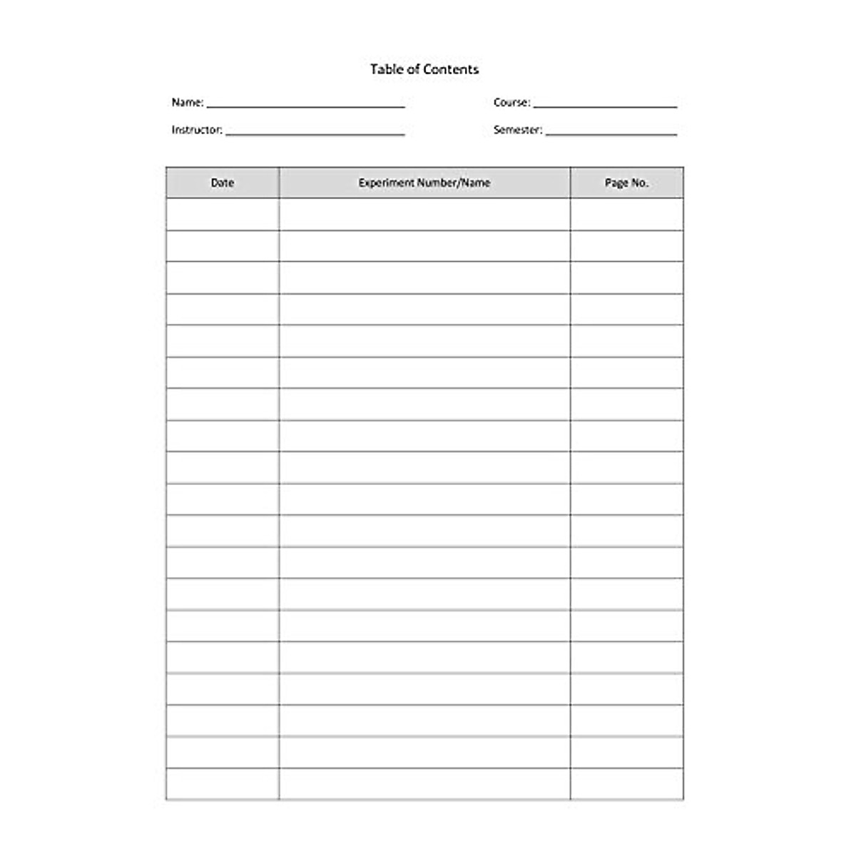 Student Lab Notebook (50 duplicate page sets): perforated carbonless sheets with smooth coil spiral binding