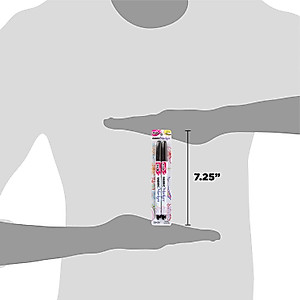 Tulip Permanent Nontoxic Fabric Markers Black 2 Pack - Laundry Markers, Fine Bullet Tip, Child Safe, Minimal Bleed & Fast Drying - Premium Quality for T-shirts, Clothes, Shoes, Bags & Other Fabric Materials
