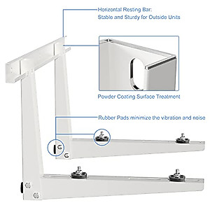 Mini Split Wall Mounting Bracket for 9000-36000BTU Ductless Air Conditioner Outdoor Universal Heat Pump System Support up to 330 lbs