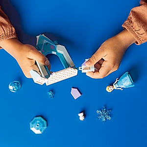 LEGO Disney Elsa's Castle Courtyard 43199 Building Set, Disney Frozen Ice Castle with Princess Elsa Mini Doll Figure, Disney Princess Toy Set for Kids Age 5+, Great Gift for Birthday or Any Time