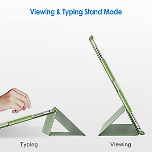 JETech Case for iPad Pro 12.9 Inch (1st and 2nd Generation, 2015 and 2017 Model), Auto Wake/Sleep (Matcha Green)