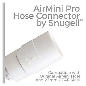 AirMini Pro Hose Connector by Snugell | Connect AirMini Original Hose to Any 22 mm Nasal Mask or Full Face Mask Model| Portable Travel Friendly Size | for AirMini Original Tubing