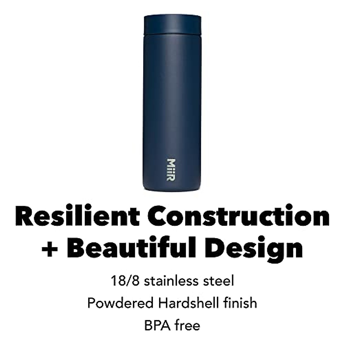 MiiR 360 Traveler, Stainless Steel Double-Wall Vacuum Insulated Tumbler - Leakproof 360 Lid for Easy Sipping on the Go; Perfect for Hot & Cold Drinks