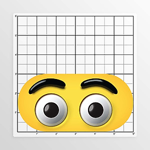 KCD VR Headset Controller Decal Sticker -Front Eyes Skin - Yellow Cartoon Character