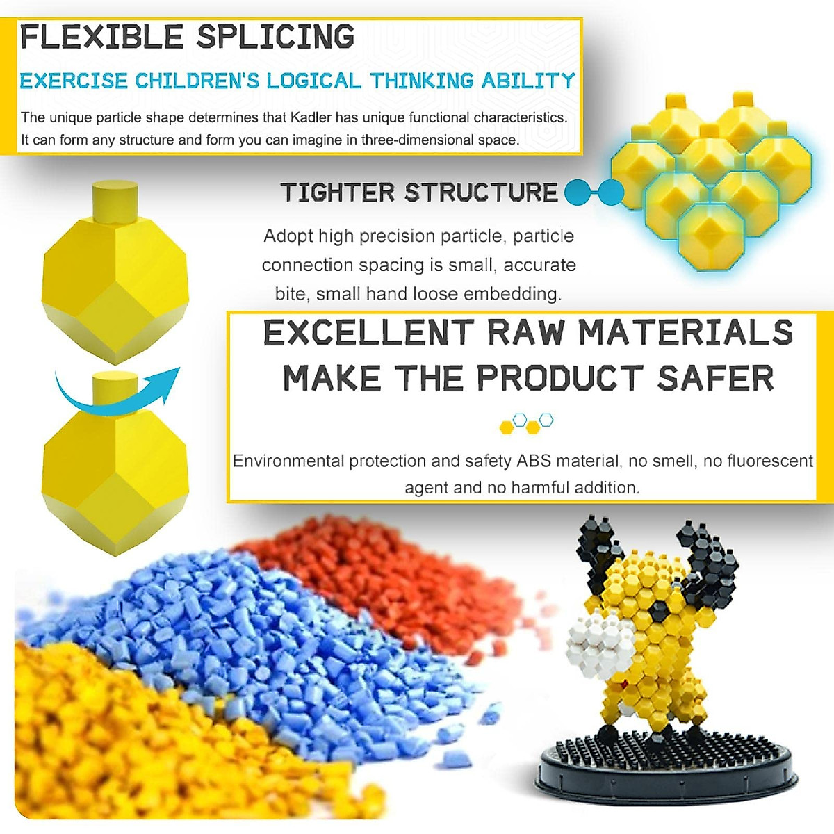 KADELE Animals Toy Building Sets，Extremely Creative and Challenging STEM Building Toys,Educational Toys for Boys and Girls Ages 8 and Up(79 Pieces)