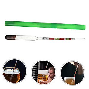 CIYODO 2 Pcs Sugar Meter Home Brew Hydrometer Specific Hydrometer Homebrew Hydrometer Manual Hydrometer Water Hydrometer Tester Sugar Scale Hydrometer Syrup Borosilicate Glass