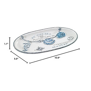 Avanti Linens - Vanity Tray, Countertop Accessories, Sea Inspired Home Decor (Island View Collection)