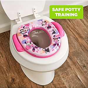 Disney Minnie Mouse "Fab Duo" Soft Potty Seat and Potty Training Seat - Soft Cushion, Baby Potty Training, Safe, Easy to Clean