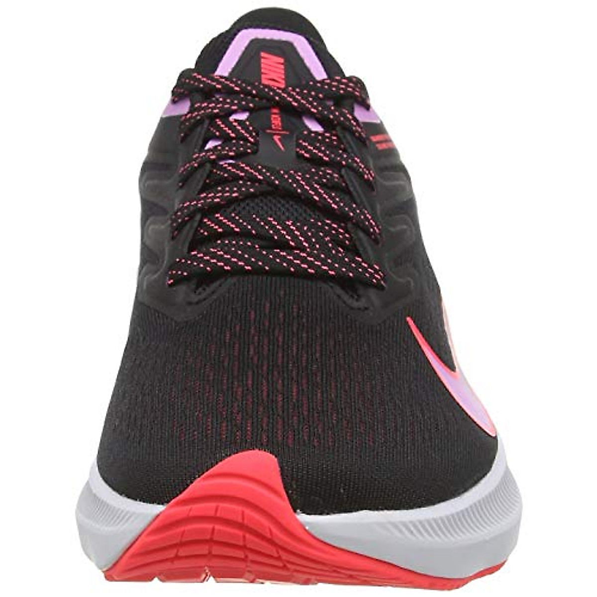 Nike Women's Road Running Shoe, Black Flash Crimson Beyond Pin, 7