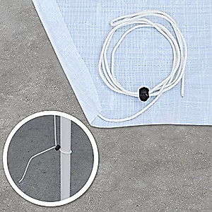 BenefitUSA 10'x20' Carport Replacement Canopy Garage Top Tarp Shelter Cover, Canopy ONLY (w/Edge)