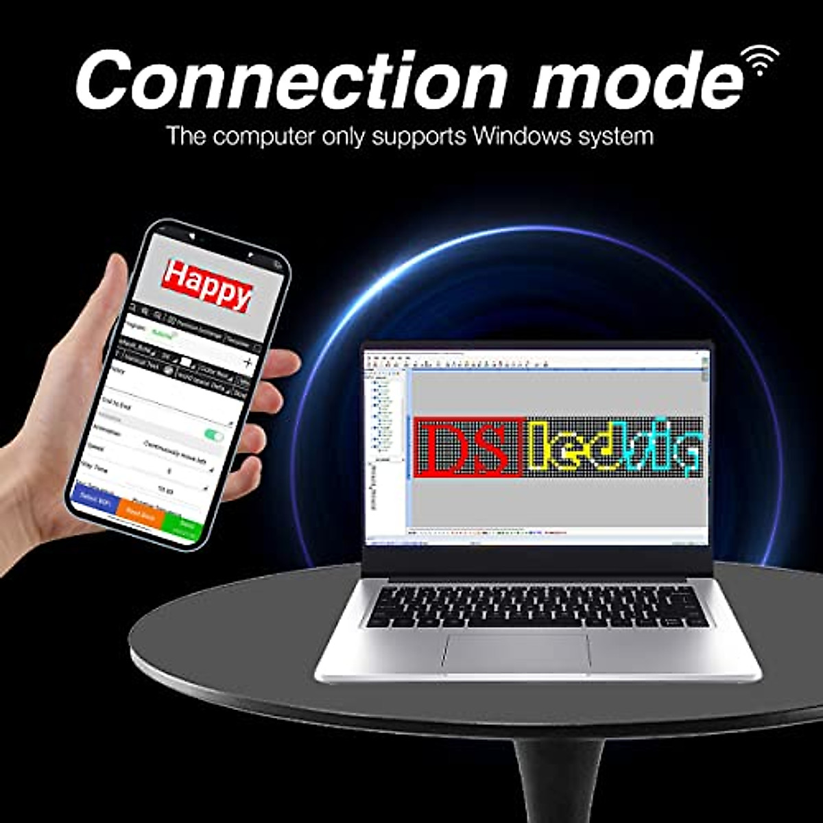 Scrolling LED Sign with WiFi P10 Outdoor 40" x 8" LED Display Programmable LED Sign Perfect Solution for Advertising