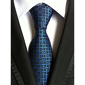 WeiShang Lot 6 PCS Classic Men's Tie Necktie Woven JACQUARD Neck Ties