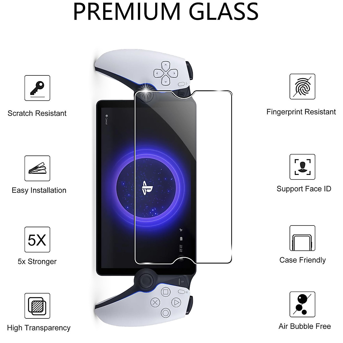 for NS Switch 2 Screen Protector-HD Tempered Glass Crystal Clear,Anti-Scratch,Bubble Free only for NS Switch 2(2 PACK)