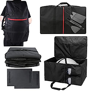 Uniflasy 600D Grill Cover and 5 Feet Propane Tank Adapter Hose for Weber Q Gas Grill, High Capacity Portable 2 in 1 Shoulder Straps Backpakc & Handles Styles Portable Carry Bag, Outdoor Camping Bag