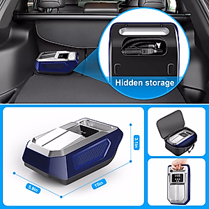 Tire Inflator Portable Air Compressor Tire Air Pump for Car Tires - Car Accessories, 12V DC Auto Pump with Digital Pressure Gauge, Emergency LED Light for Bicycle, Motorcycle, Balloons