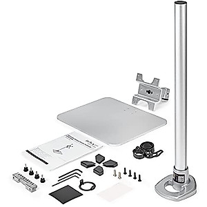 StarTech.com Single Monitor Stand - Adjustable - Supports Monitors 12'' to 34" (30.9lb/14kg) - Premium - Single Screen VESA Monitor Mount Stand - Silver , TAA (ARMPIVSTND)