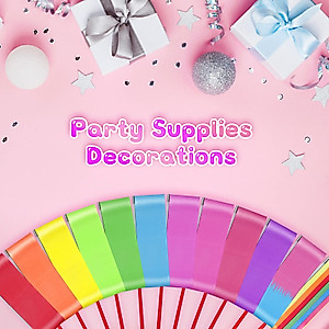 HiUnicorn 12PCS Rainbow Dance Wands Ribbon Streamers for Kids Gymnastics Rhythmic Dancing Twirling Sticks Silks Wands for Girls Circus Carnival Birthday Party Favors Rewards Gift