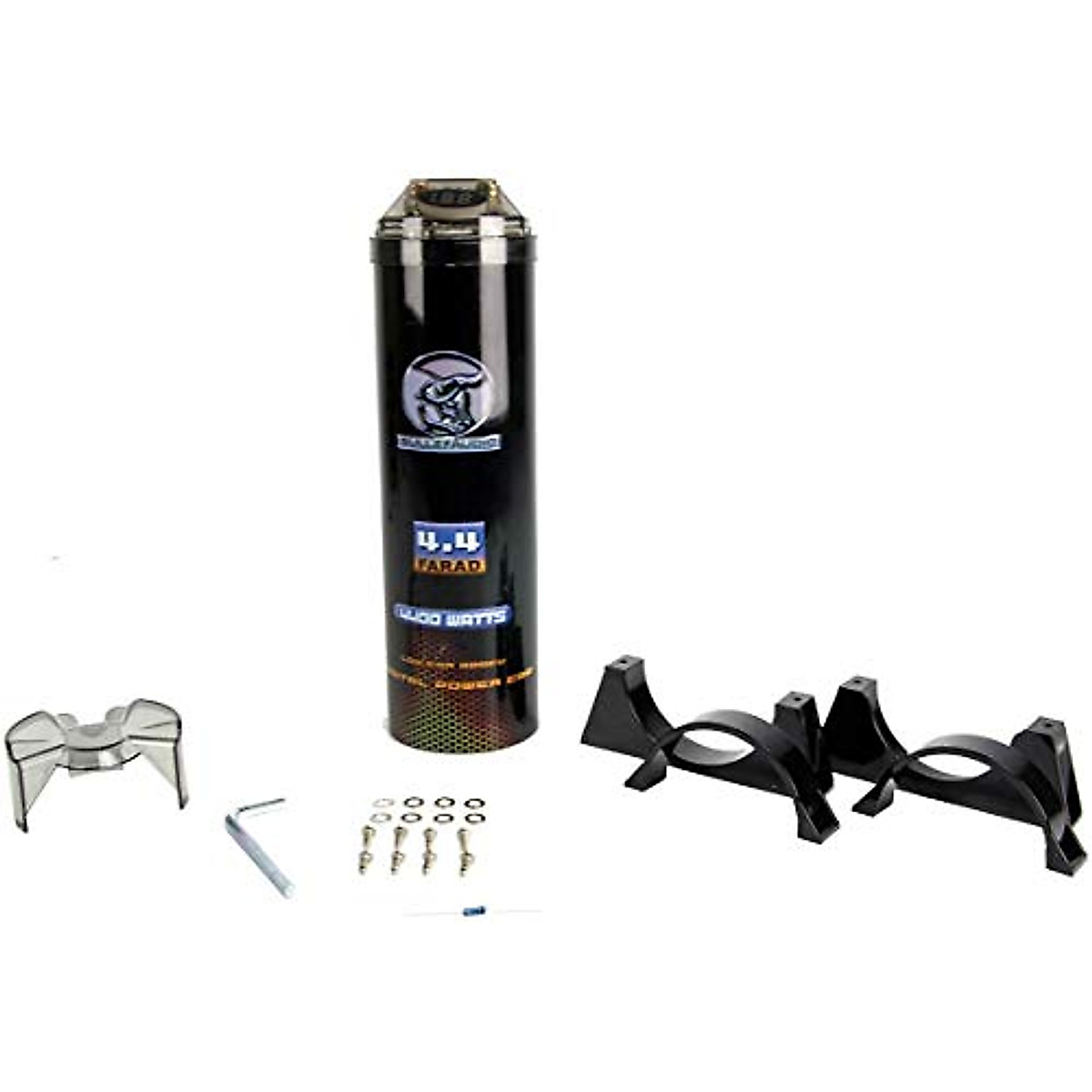 New! BULLZ AUDIO 4400W 12V BCAP 4.4 Digital Car Power Farad Capacitor | BCAP4.4