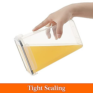 Lifewit 13pcs Airtight Food Storage Containers with Universal Lids, Plastic Cereal Containers Storage Set with Labels Marker in Kitchen Pantry, Sugar Flour Dry Food, BPA Free