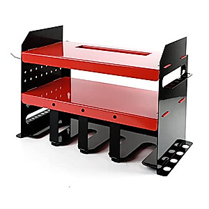 POLARPRA Power Tool Organizer, Drill Holder Wall Mount, Power Tool Storage Rack for Garage Organization, Heavy Duty Garage Storage Shelves Cordless Tool Pegboard Wall Organizer Set, Easy to Install