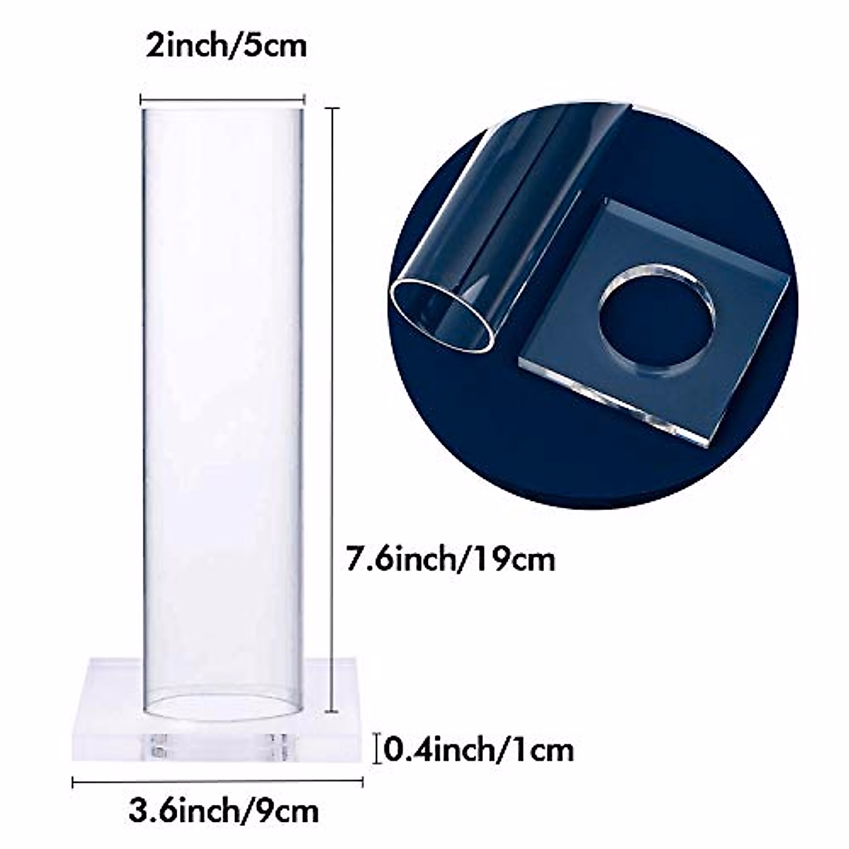 OAOLEER 2Pcs Scrunchie Holder Stand,Clear Jewelry Organizer for Teen Girl Women Gifts, The Perfect Scrunchy Display Organizer