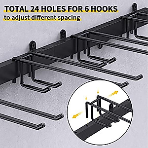 Venkuber Garage Storage, Garden Tool Organizers Wall Mount Broom Holder Shovel Hanger Heavy Duty Shelving Rack Hanging Hooks Power Tool Organization for Yard Shed Basement