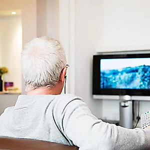 TRYING Long Cord Earplug Headphones for TV Watching and Monitoring, with Microphone Call Controller,Noise Cancelling Music Headphones，3.5mm Wired Earbuds Computer Voice Headset (with Microphone)