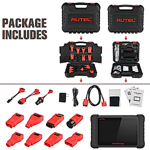 Autel MaxiDAS DS808 KIT: 2024 Classic Full System Bidirectional & Functional Tests Scan Tool, w/ $200-Valued Adaptors, Upgrade of DS708 ECU Coding as MaxiSYS MS906 31+ Service Support AutoAuth MV108S