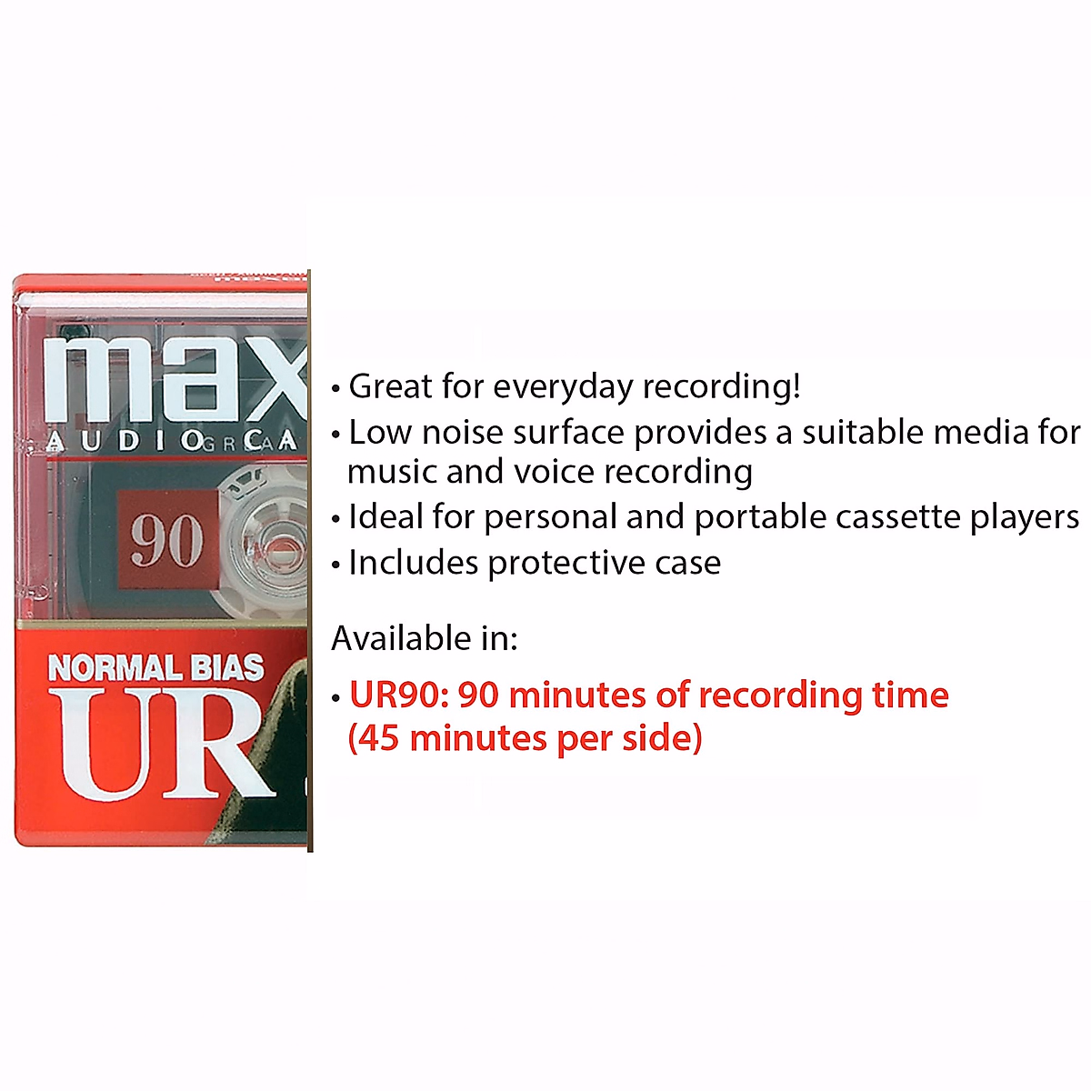 Maxell 108510 Normal Bias-Ur, smoke