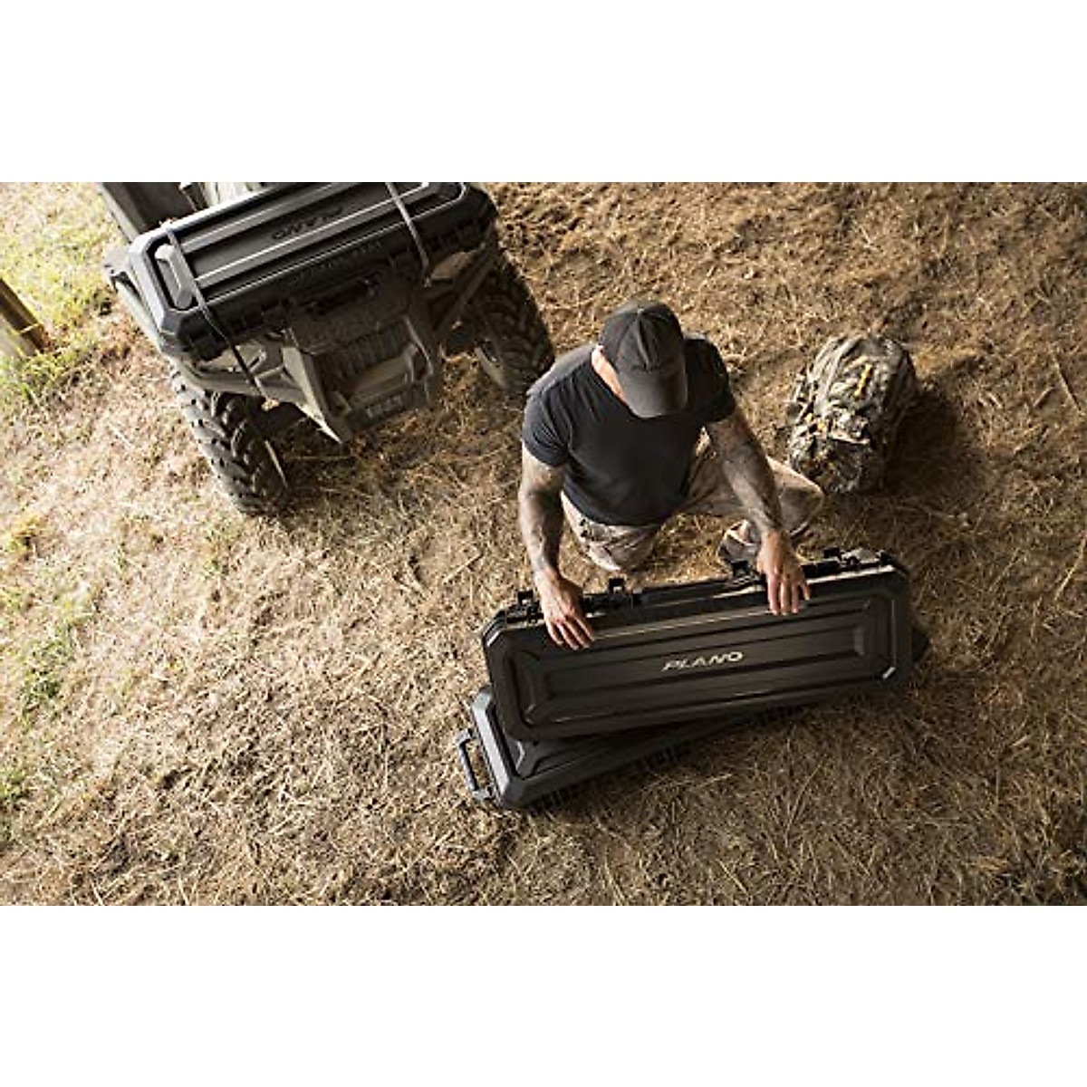 Plano All Weather 42” Tactical Gun Case with Wheels, Black with Pluck-to-Fit Foam, Watertight & Dust-Proof Shield Protection, TSA Airline Approved for Travel