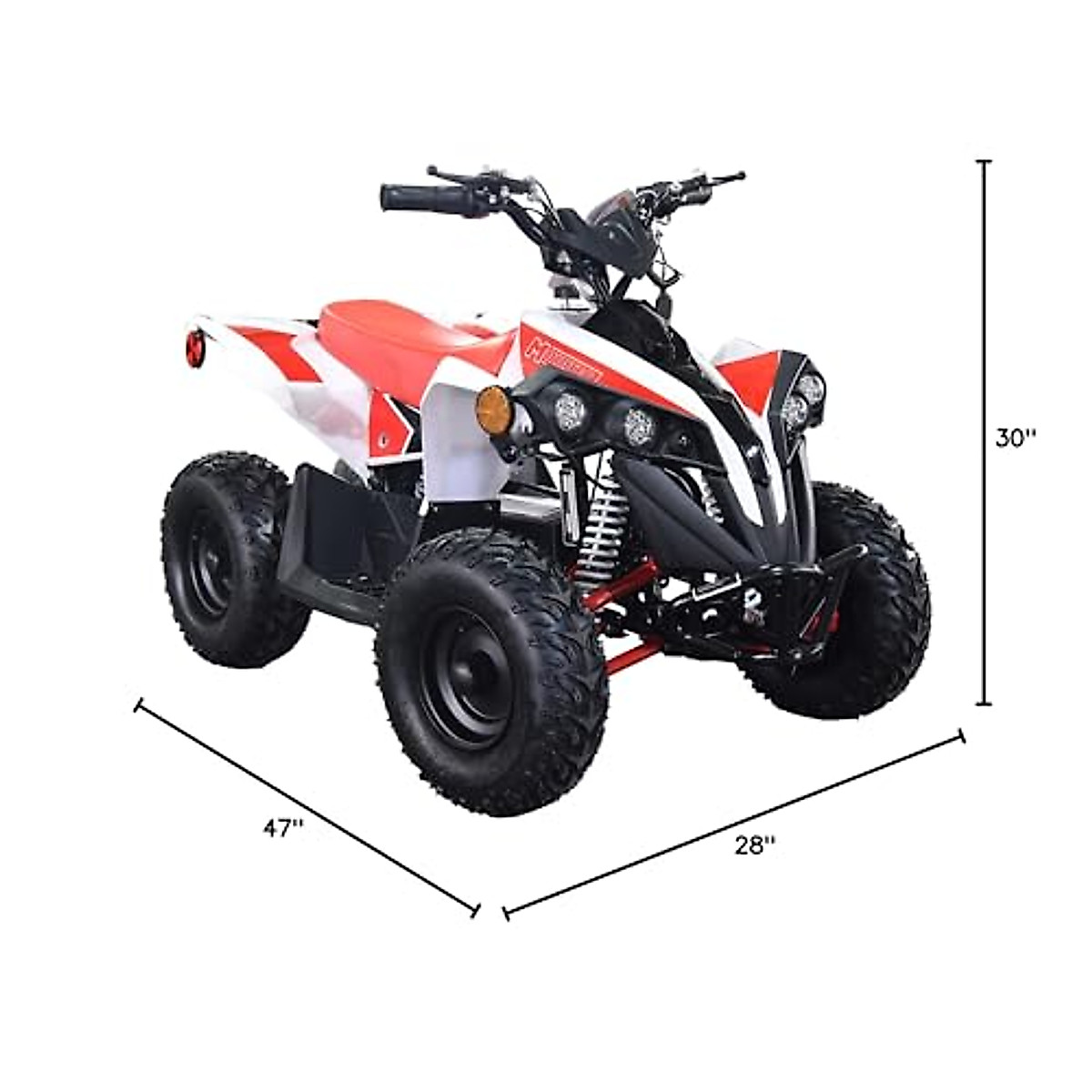 MotoTec E-Bully 36v 1000w ATV White