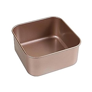 JISADER Carbon Steel Cake Tray Rectangular Baking Pan Deep Baking DIY Cooking Durable Kitchen Pastry Tools Rectangle Bread Pan Loaf Tin, 5 inch