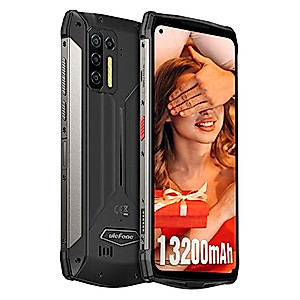 Ulefone Power Armor 13 Rugged Smartphone, IP68 Waterproof Phone, 13200mAh Battery, 15W Wireless Charge, 48MP Four Rear Camera, 6.81" FHD+, Helio G95 Octa-core Android 12, 8GB + 128GB, Dual 4G Unlocked