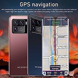 Smartphone, HD Screen Unlocked Mobile Phones, 6.1 Inch 4GB 64GB Cell Phone, 1080x1920 800W 3200W Camera Support Bluetooth GPS Microphone FM Radio(Matte Black)