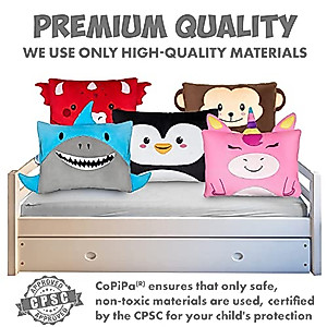 CoPiPa Morgan The Monkey Toddler Pillowcase - Cute Pillow Cases for Small Kids Pillows, Zipper Pillow Case Kids Boys & Girls, Nap Pillow Cover for Toddler, 13x18 Pillowcase, Character Pillows