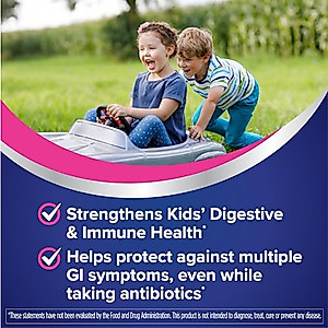 Florastor Kids Dual Action Probiotic Supplement, Strengthens Kids' Digestive & Immune Health, 20 Easy-to Mix Powder Sticks, Packaging May Vary