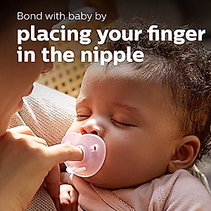 Philips AVENT Soothie Heart Pacifier, Blue/Light Blue, 0-3 Months, 4 Pack, SCF099/41