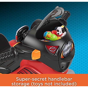 Fisher-Price Harley Davidson Toddler Tricycle Ride-On Preschool Toy, Lights & Sounds Trike with Adjustable Seat