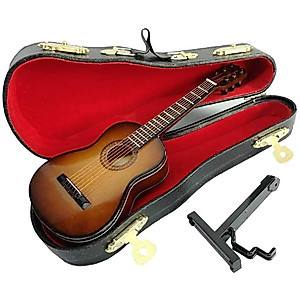 ALANO Miniature Guitar model Decorative Ornament, Music Instrument Ornament Home Decoration (G-C-16-S)