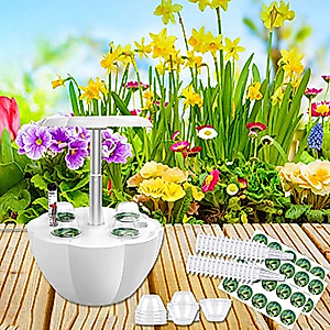 Seed Pods Kit for Aerogarden, Indoor Hydroponics Supplies, Plant Seed Starter Kit Gardening Growing System (30pcs/Set (Seedling Cover + Sticker + Planting Basket))