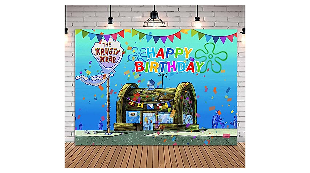 Spongebob 7x5ft Photography Backdrop for Kids Party