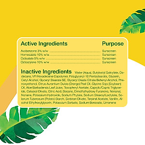 Alba Botanica Kids Sunscreen for Face and Body, Tropical Fruit Sunscreen Lotion for Kids, Broad Spectrum SPF 50, Water Resistant and Hypoallergenic, 3 fl. oz. Bottle