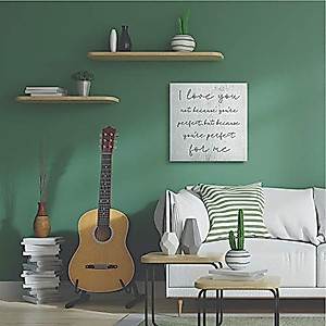 Stupell Industries Love Not Perfect Inspirational Family Word, Design by Artist Daphne Polselli Wall Art, 30x30, Canvas