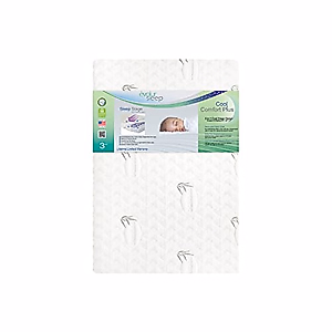 Evolur Lotus Comfort Cool Plus Convoluted Gel Mini and Portable Crib Mattress, Greenguard Gold Certified