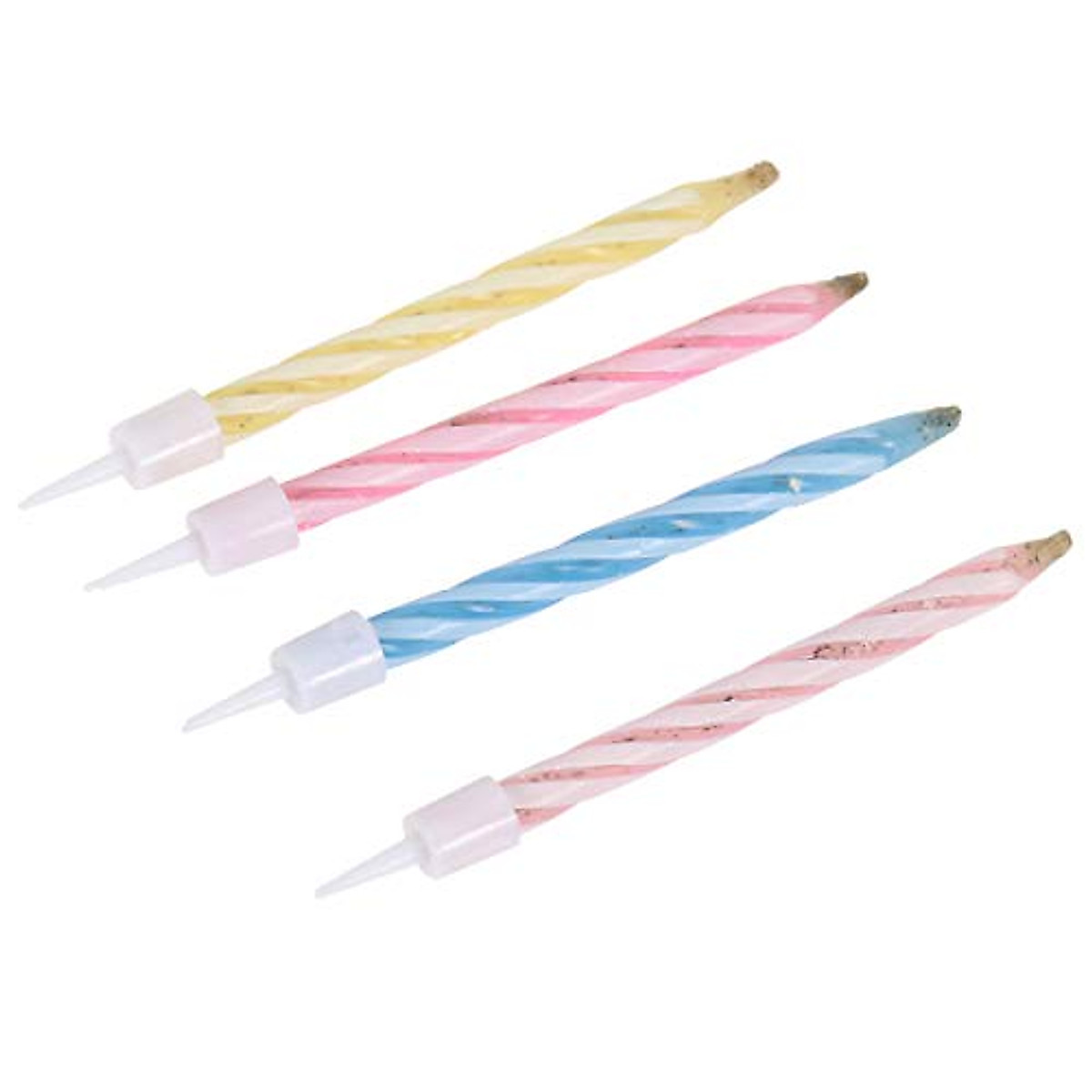 4 Boxes Funny Birthday Candles Trick Toys Candles Playing Props (10pcs 1 Box) Decor for Celebration Party