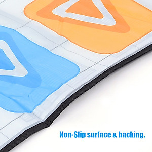 Sonew Double Person Non-slip Party Dancing Pad Dance Mat Compatible for Nintendo Wii Console Game